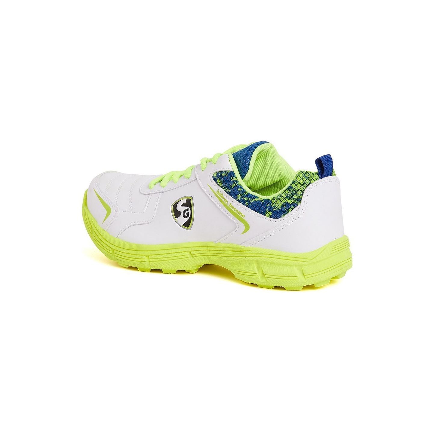 SG Savage Stud Shoe: Dynamic Royal Blue & Lime Cricket Footwear – TeamSG
