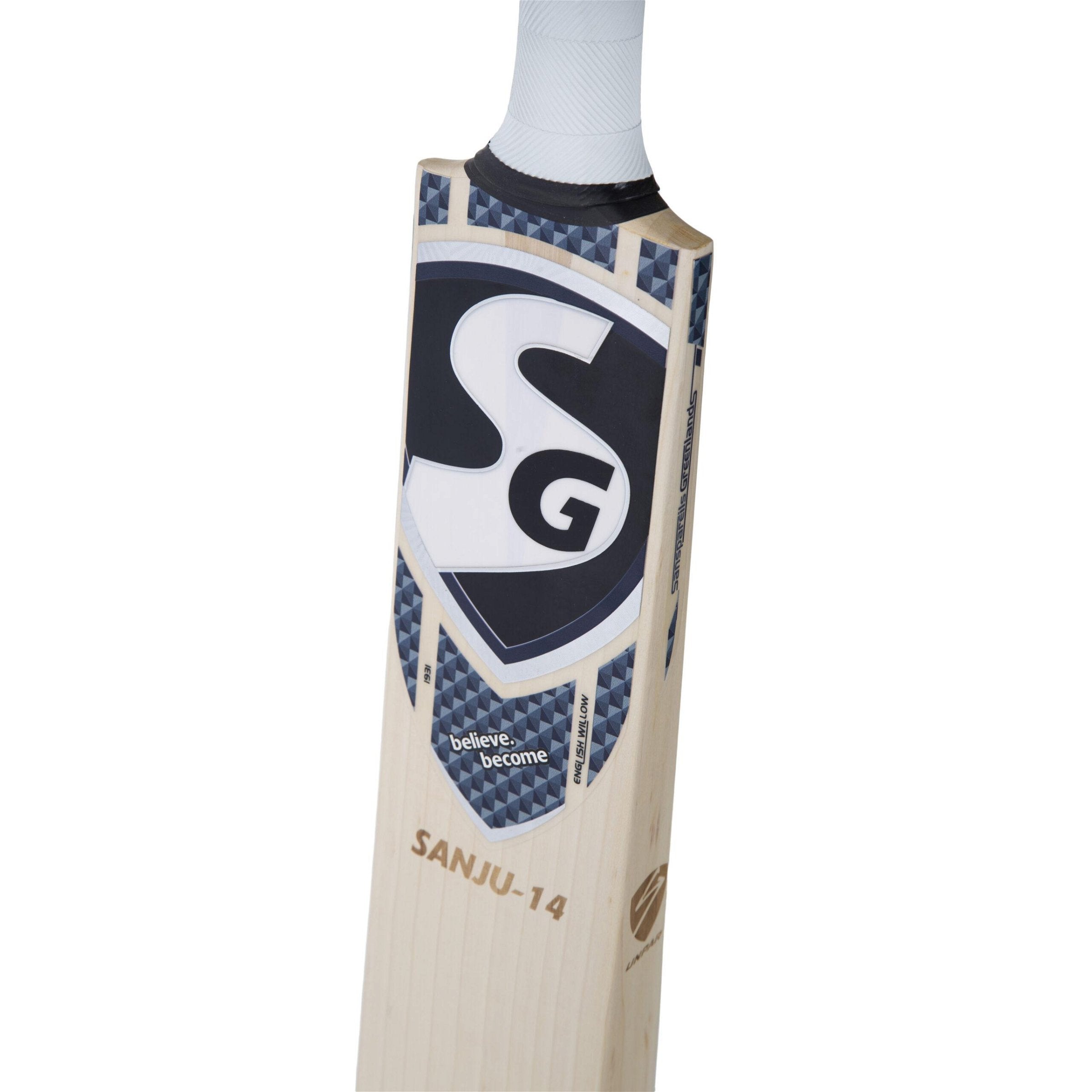 SG Sanju 14 English Willow Cricket Bat with SG|Str8bat Sensor – TeamSG