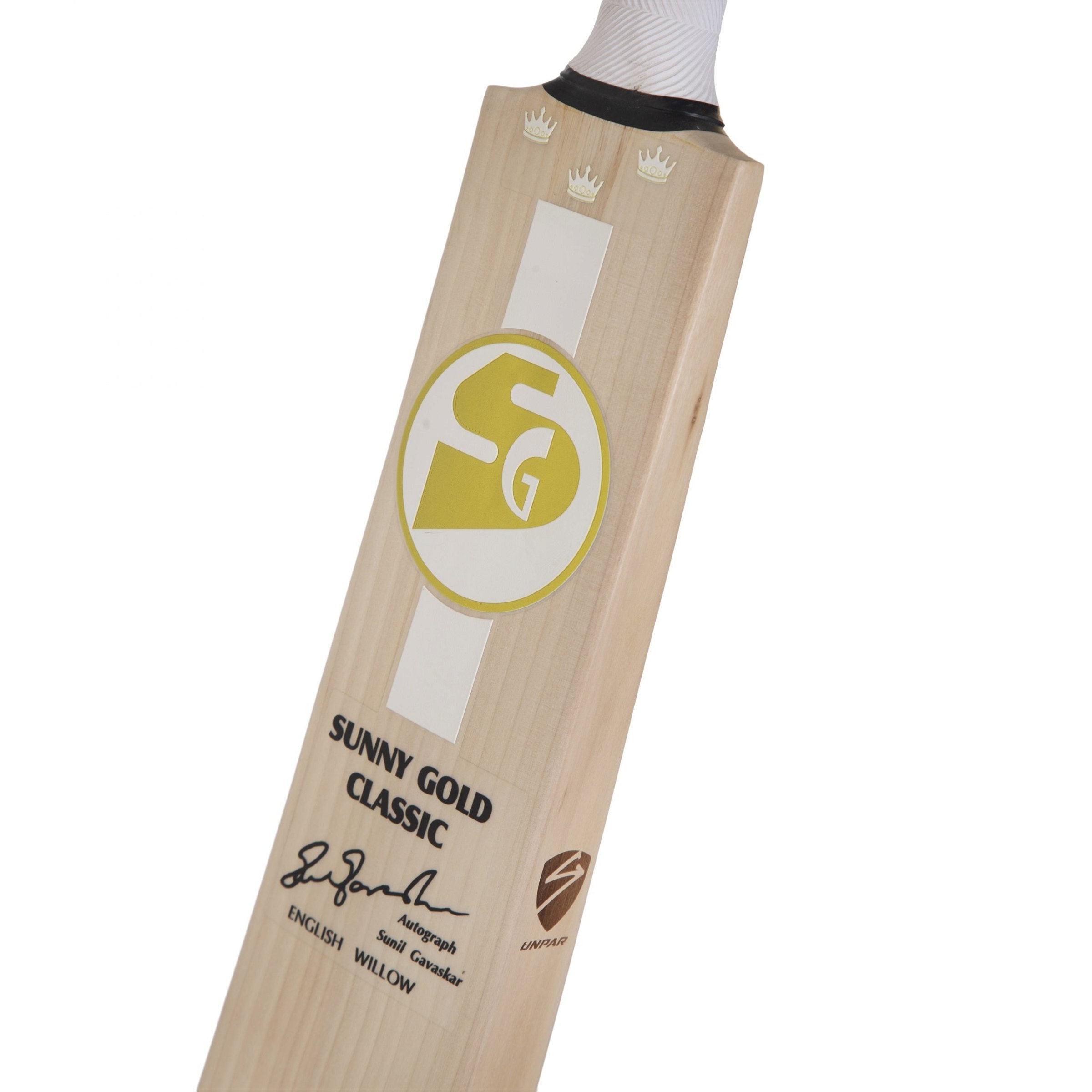 SG Sunny Gold Classic English Willow Cricket Bat with SG|Str8bat Senso ...